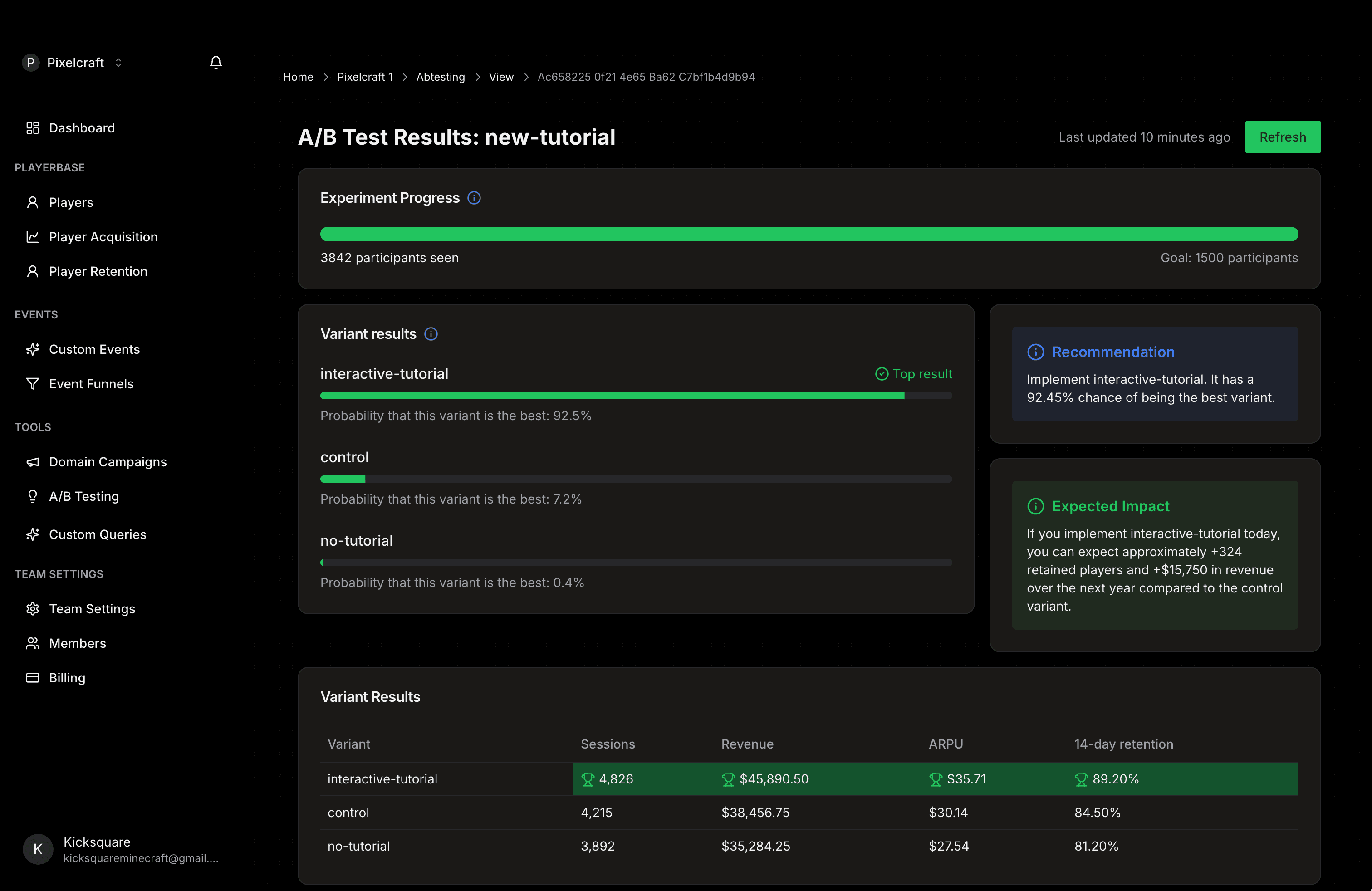MCMetrics - Grow your Minecraft server