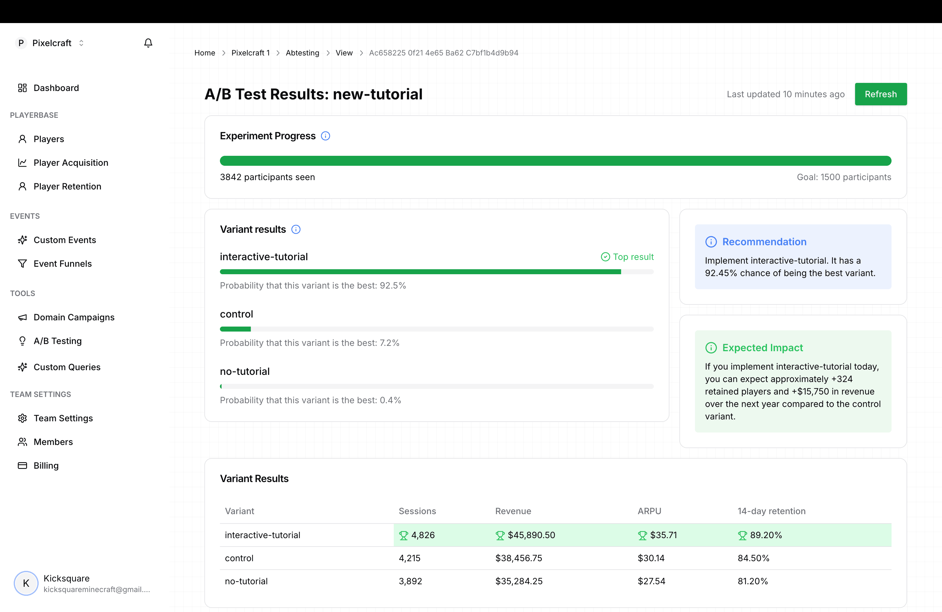 MCMetrics - Grow your Minecraft server