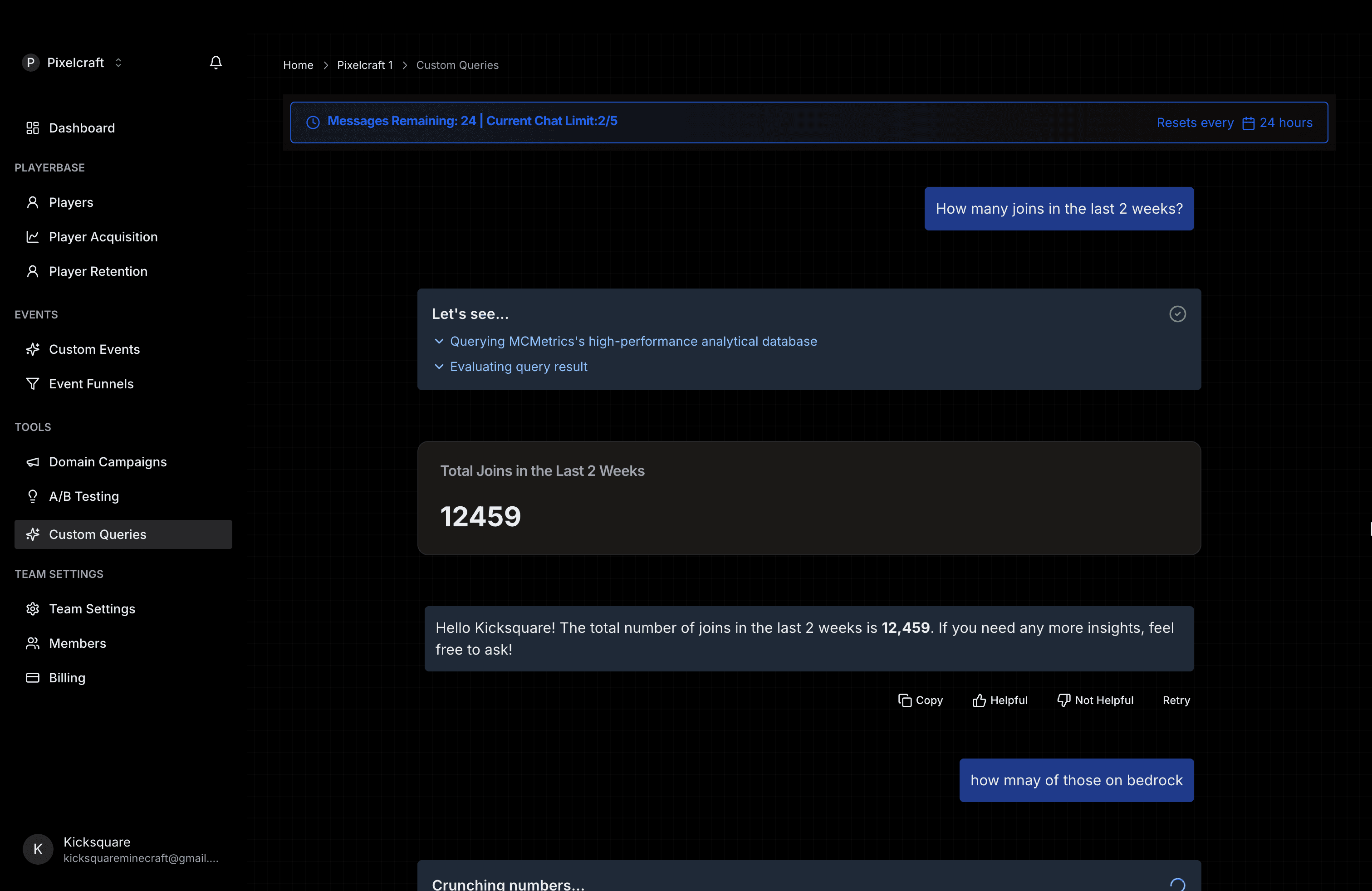 MCMetrics - Grow your Minecraft server